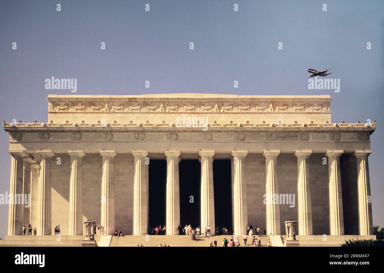 Lincoln Memorial Washington DC on the National Mall. Exterior of ...