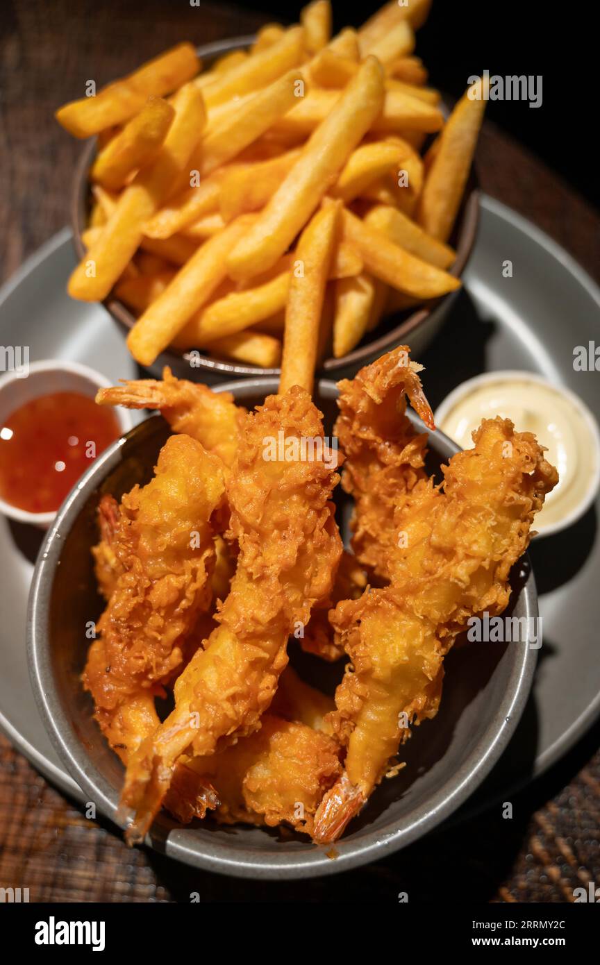 Tempura fish and chips hi-res stock photography and images - Alamy