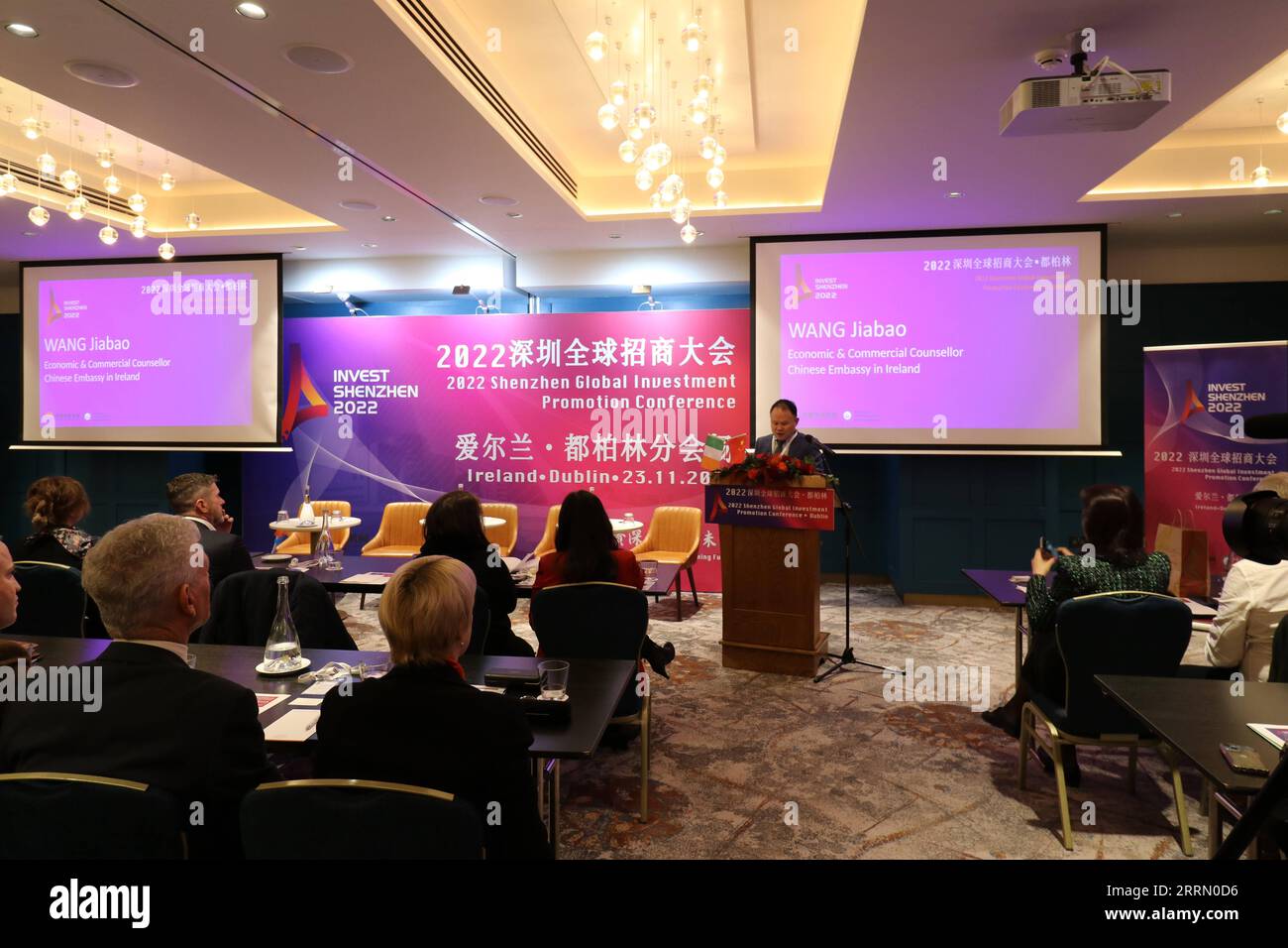 221124 -- DUBLIN, Nov. 24, 2022 -- People attend the 2022 Shenzhen ...