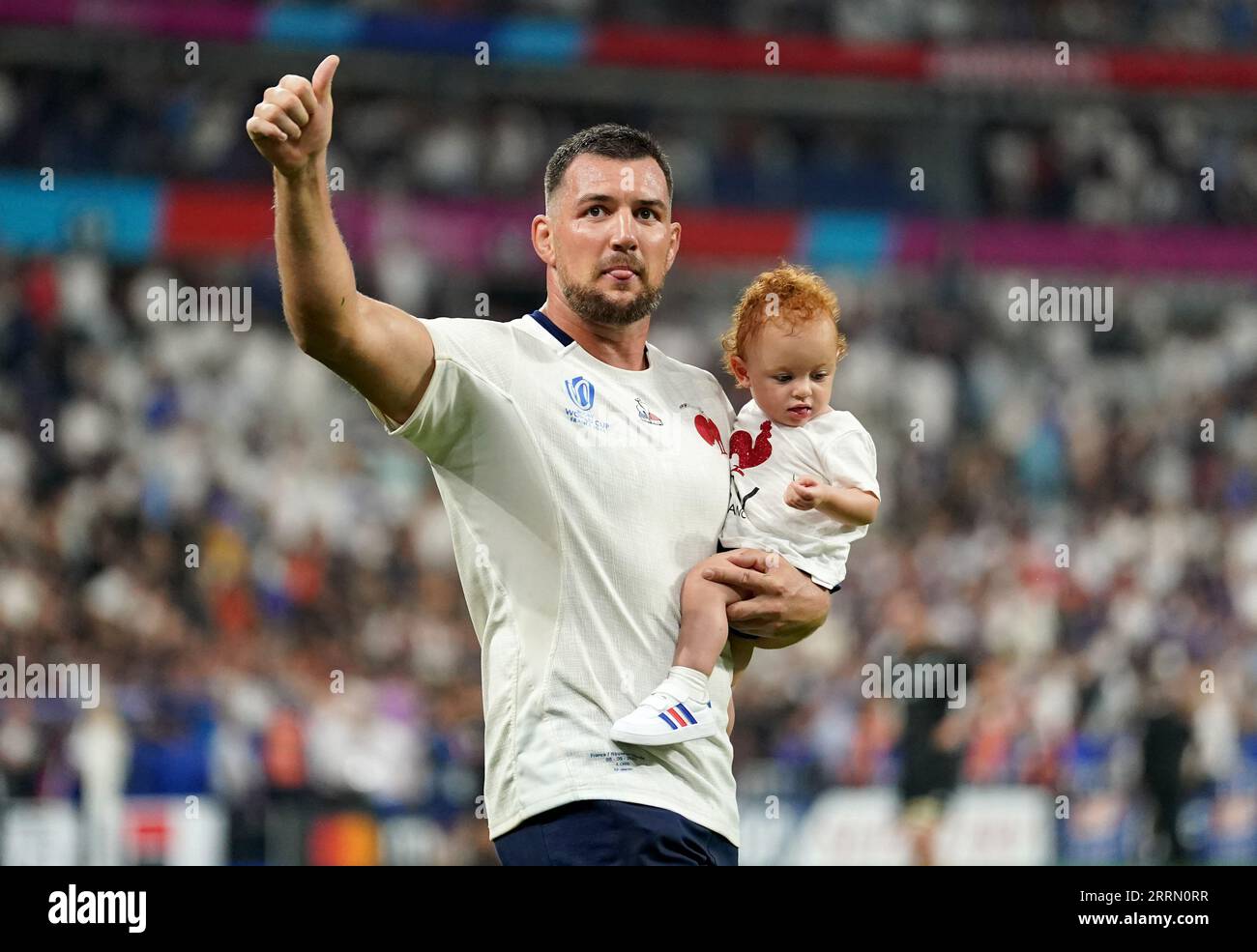 France's Francois Cros celebrating after the 2023 Rugby World Cup Pool ...