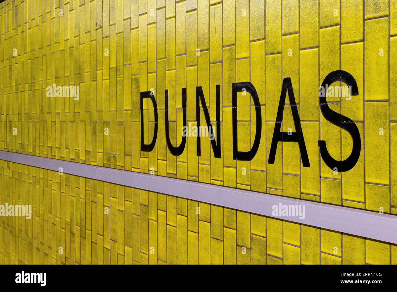 Toronto, ON, Canada – December 17, 2022: View at Toronto subway station ...