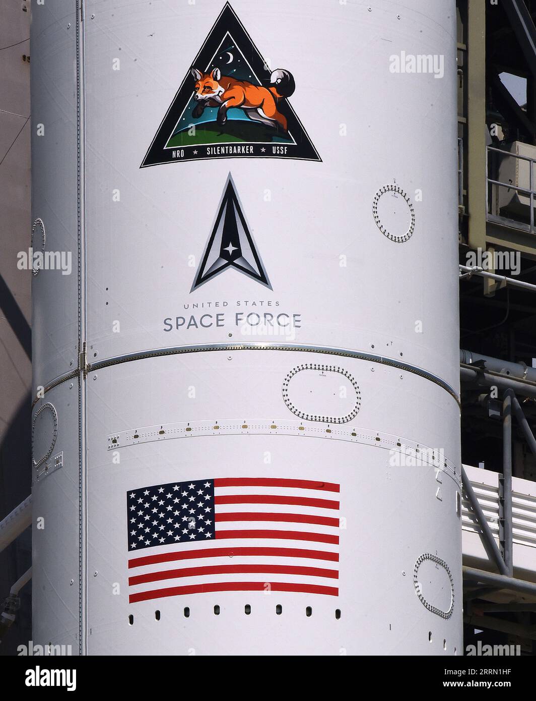 Cape Canaveral, United States. 08th Sep, 2023. The mission emblems on a ...