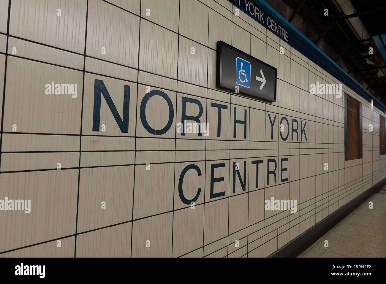 Toronto, ON, Canada – December 17, 2022: View at Toronto subway station ...