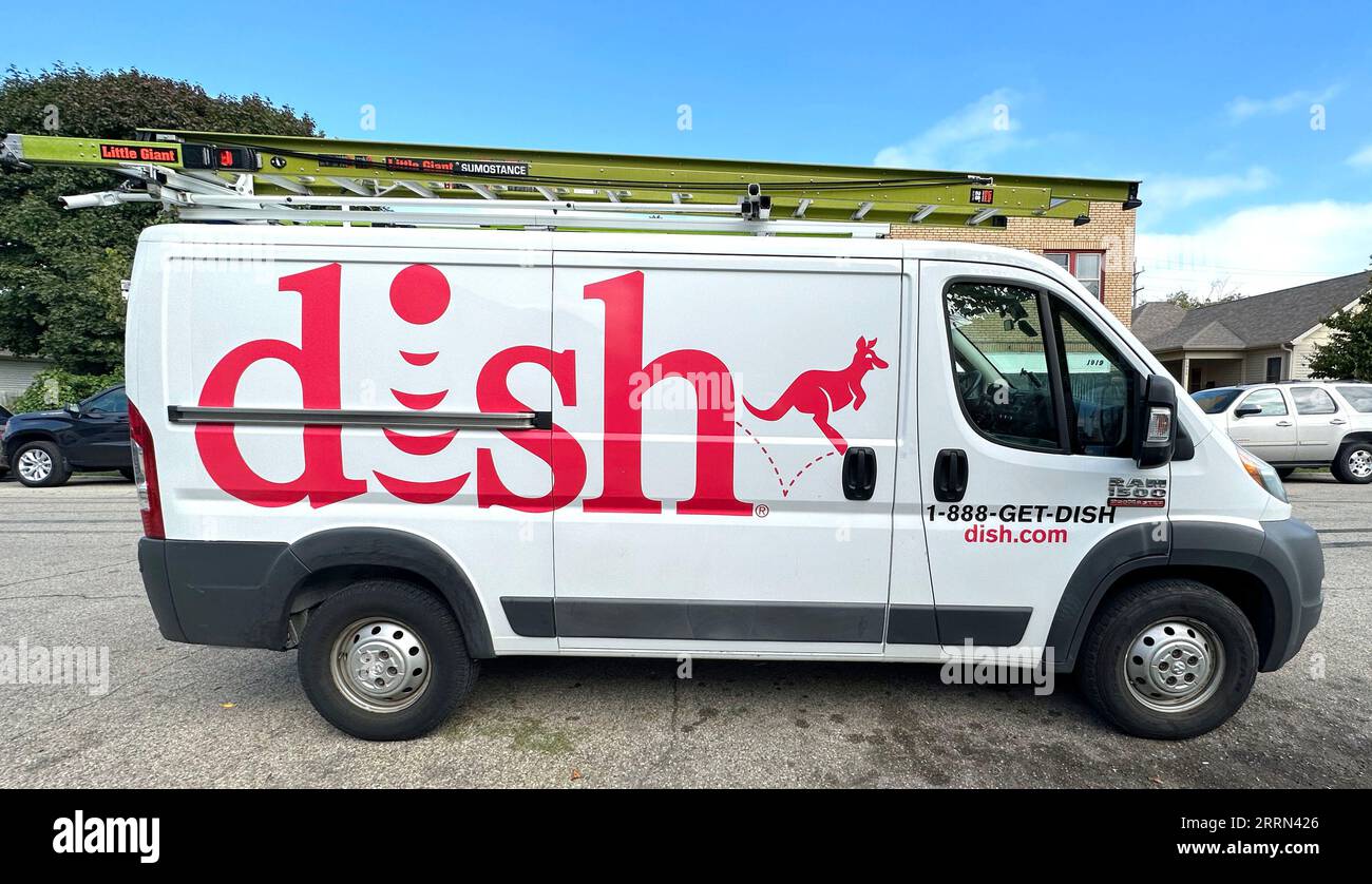 Racine, Wisconsin, USA. 8th Sep, 2023. A Dish Network service truck is ...