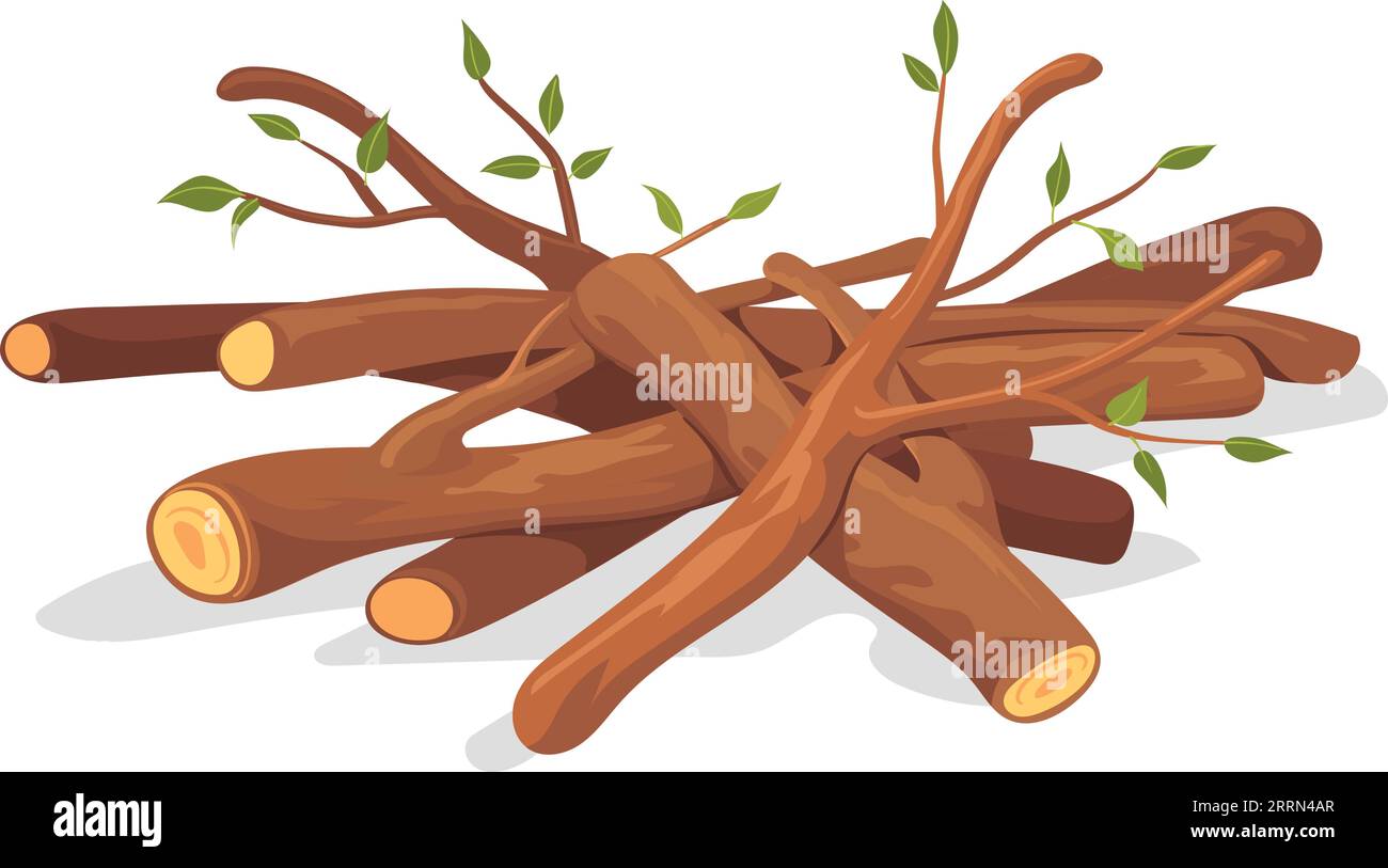 Pile of sticks branches Stock Vector Images - Alamy