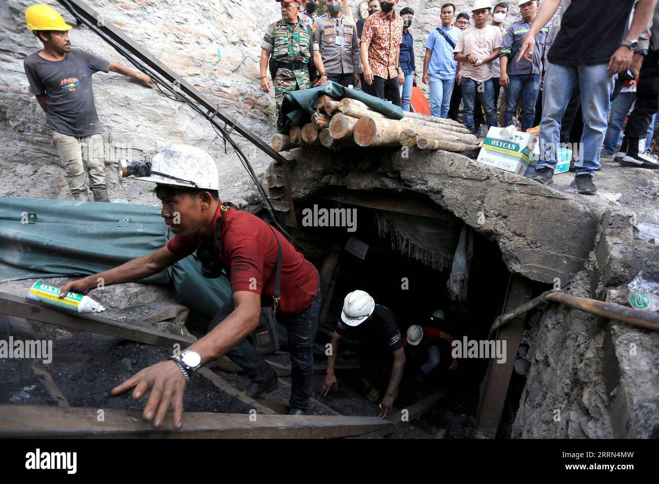 Mine explosion aftermath hi-res stock photography and images - Alamy
