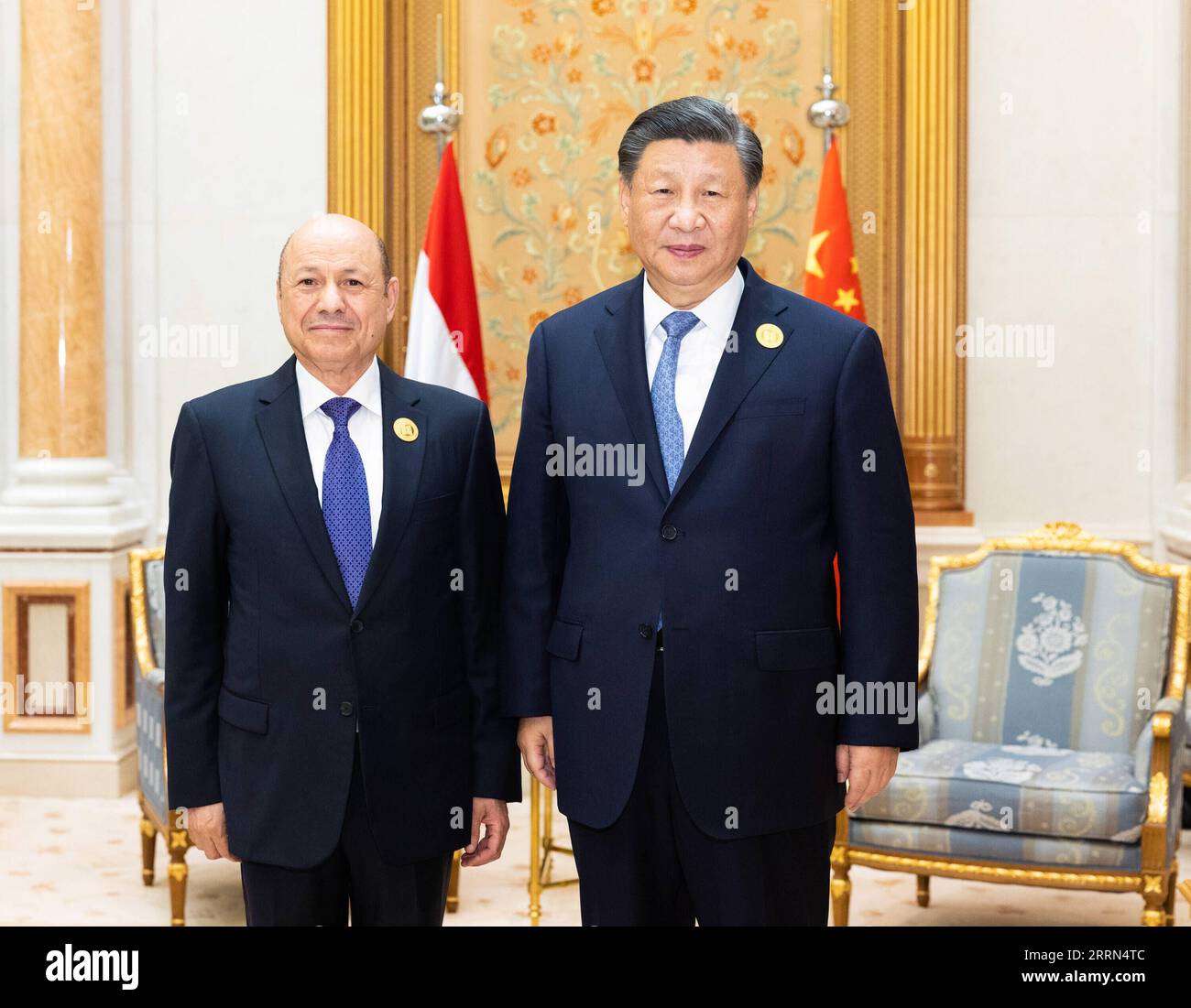 221209 -- RIYADH, Dec. 9, 2022 -- Chinese President Xi Jinping meets ...
