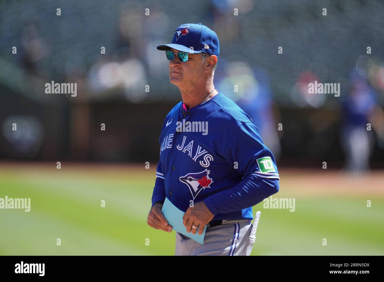 Toronto Blue Jays bench coach Don Mattingly before a baseball game ...