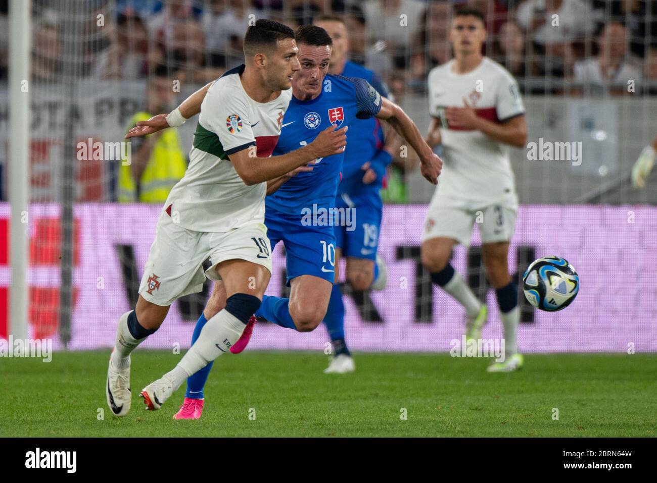 Bratislava, Slovakia. 08th Sep, 2023. Diogo Dalot of Portugal and ...