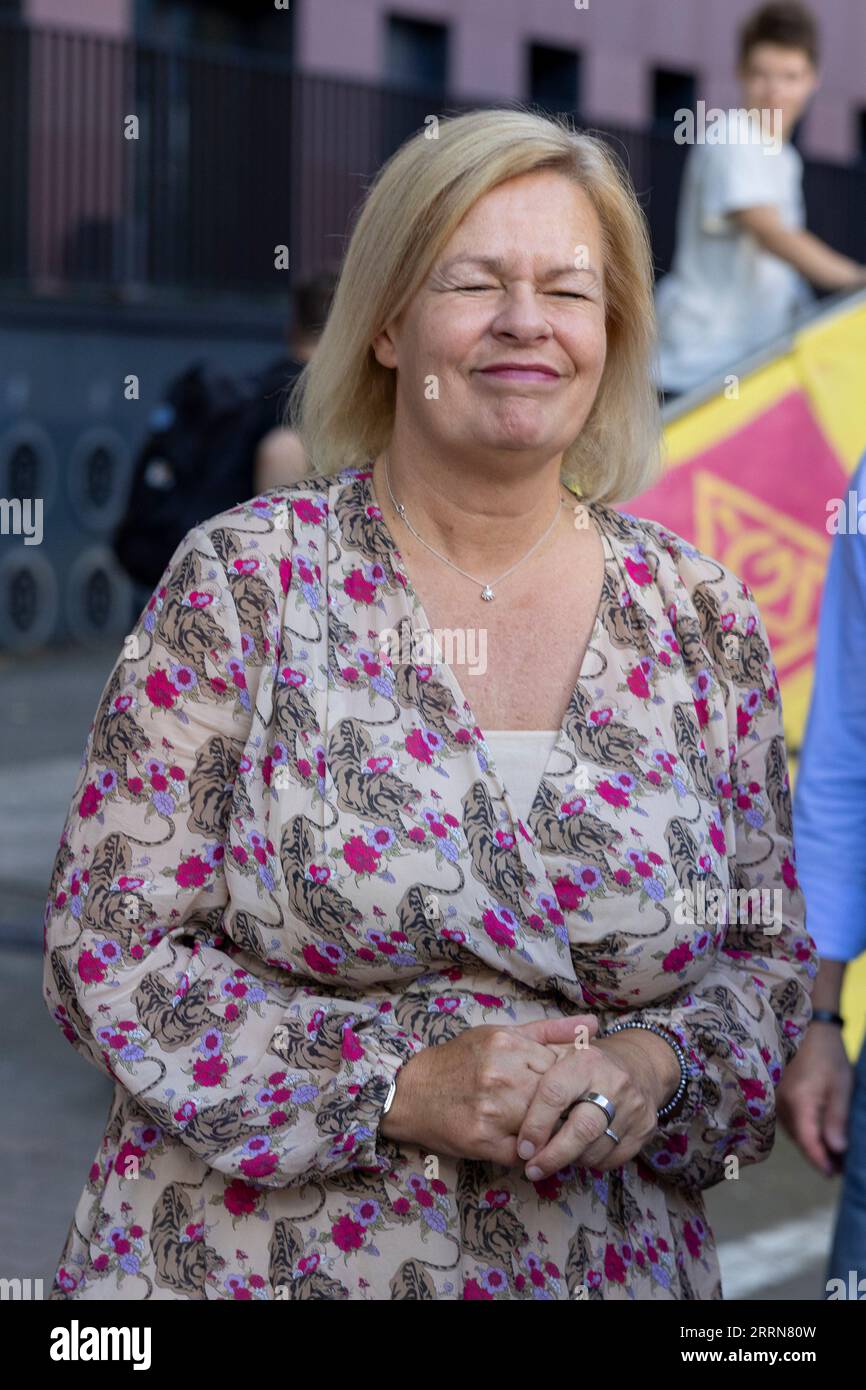 08 September 2023, Frankfurt/Main: Nancy Faeser (SPD), top candidate ...