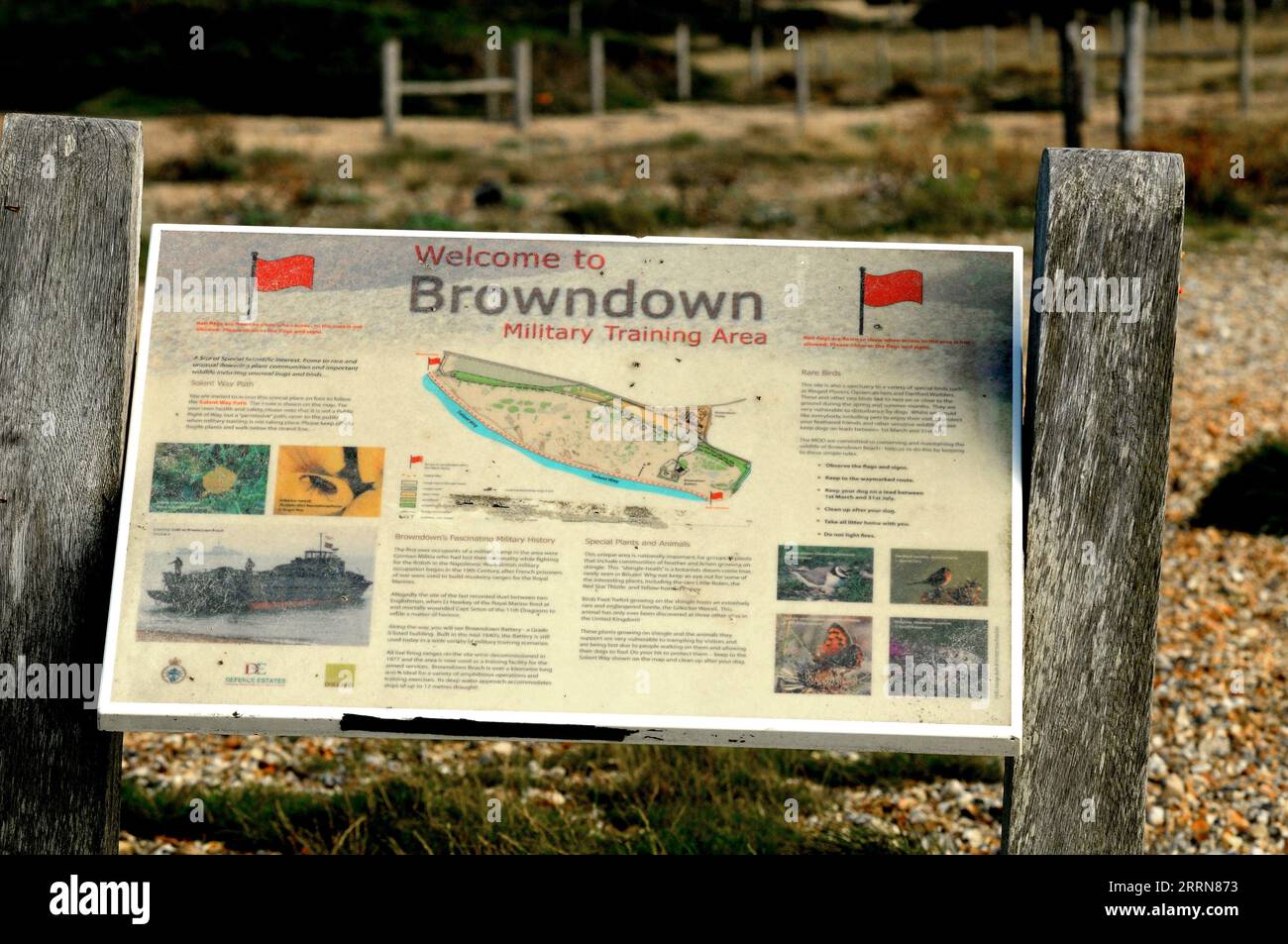 BROWNDOWN BEACH MILITARY TRAINING AREA,GOSPORT, HANTS PIC MIKE WALKER ...