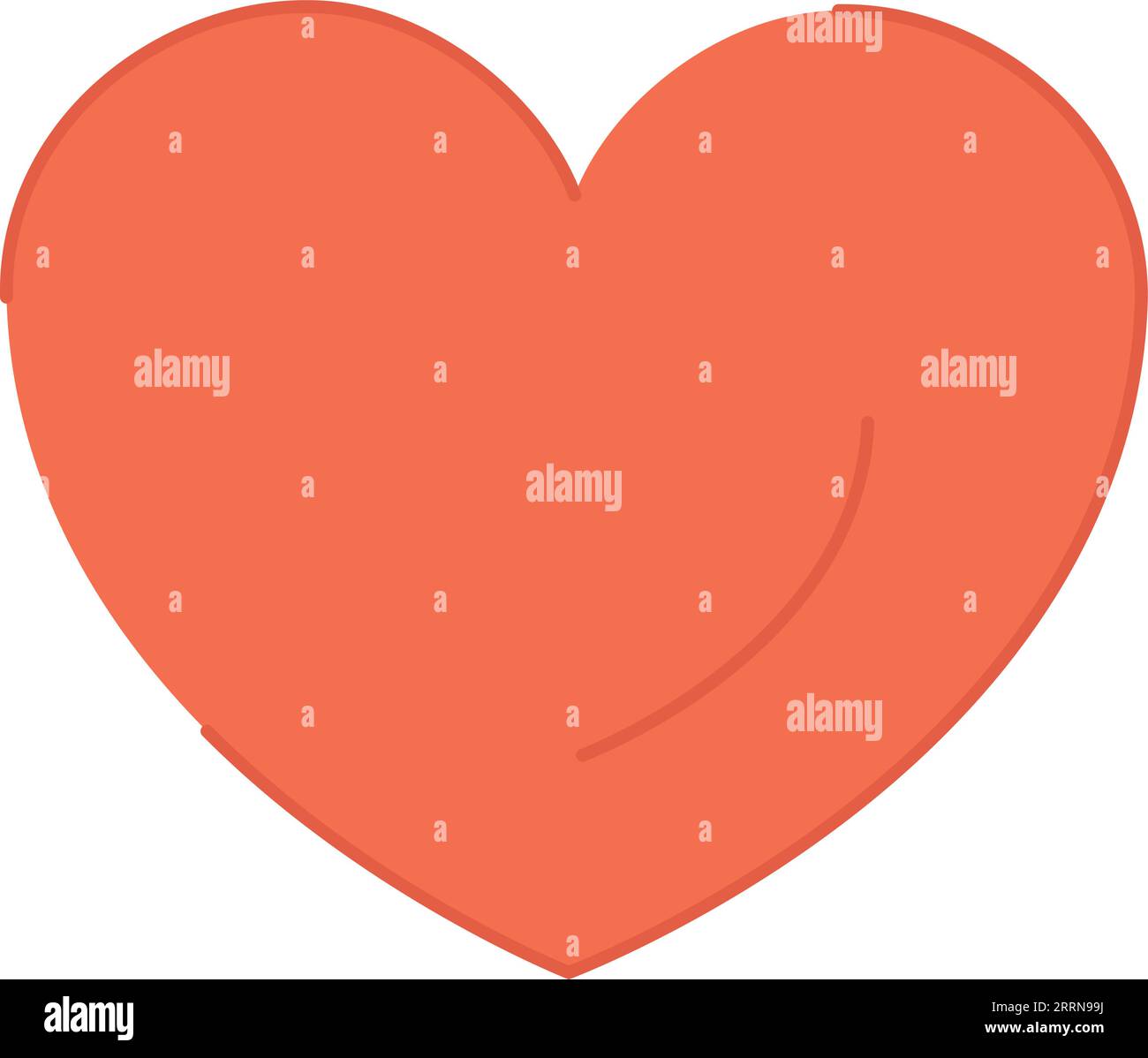 Heart symbol. Love icon. Romance red sign isolated on white background ...