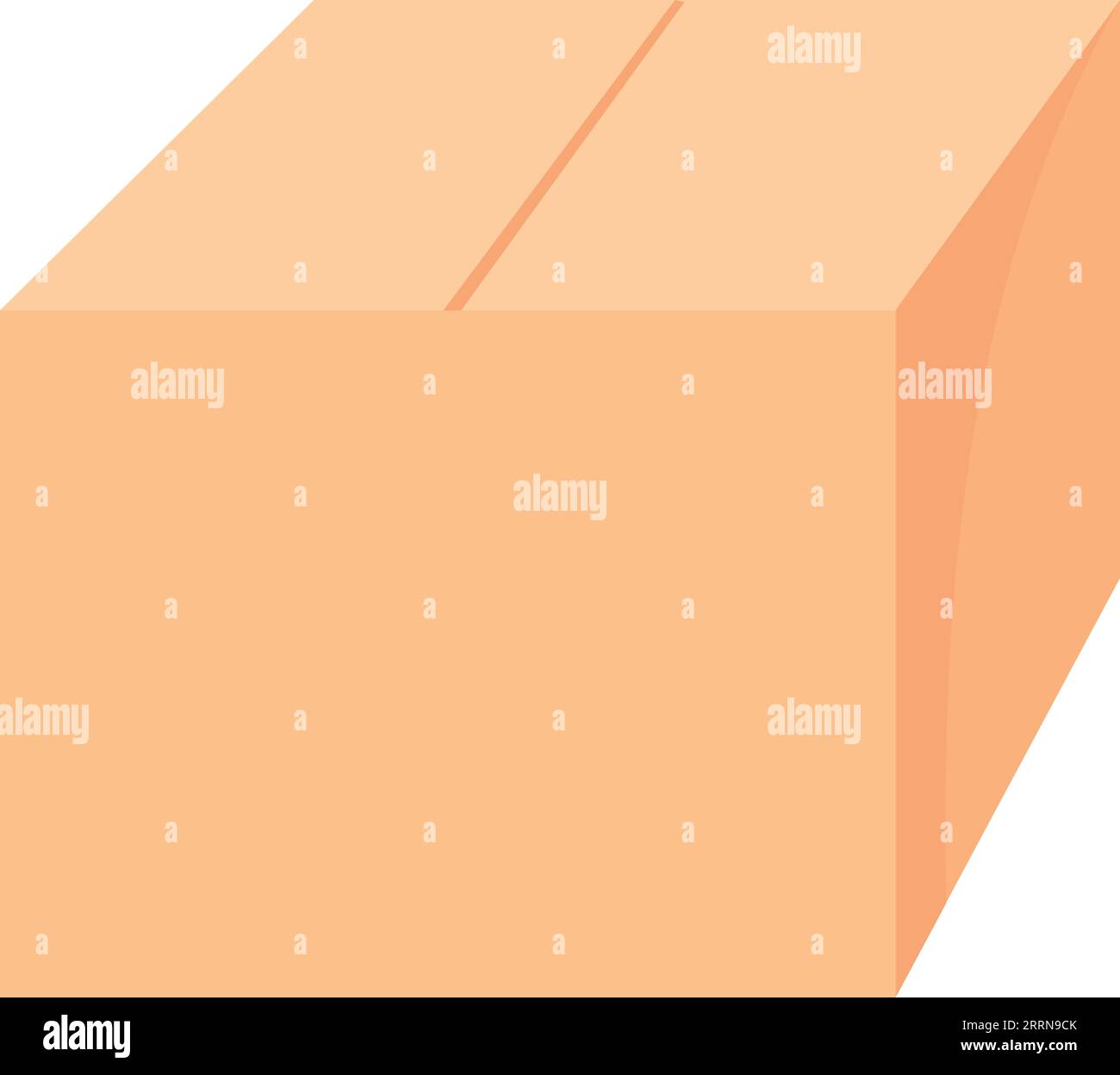 Cardboard box icon. Deivery package. Closed shipping container isolated ...