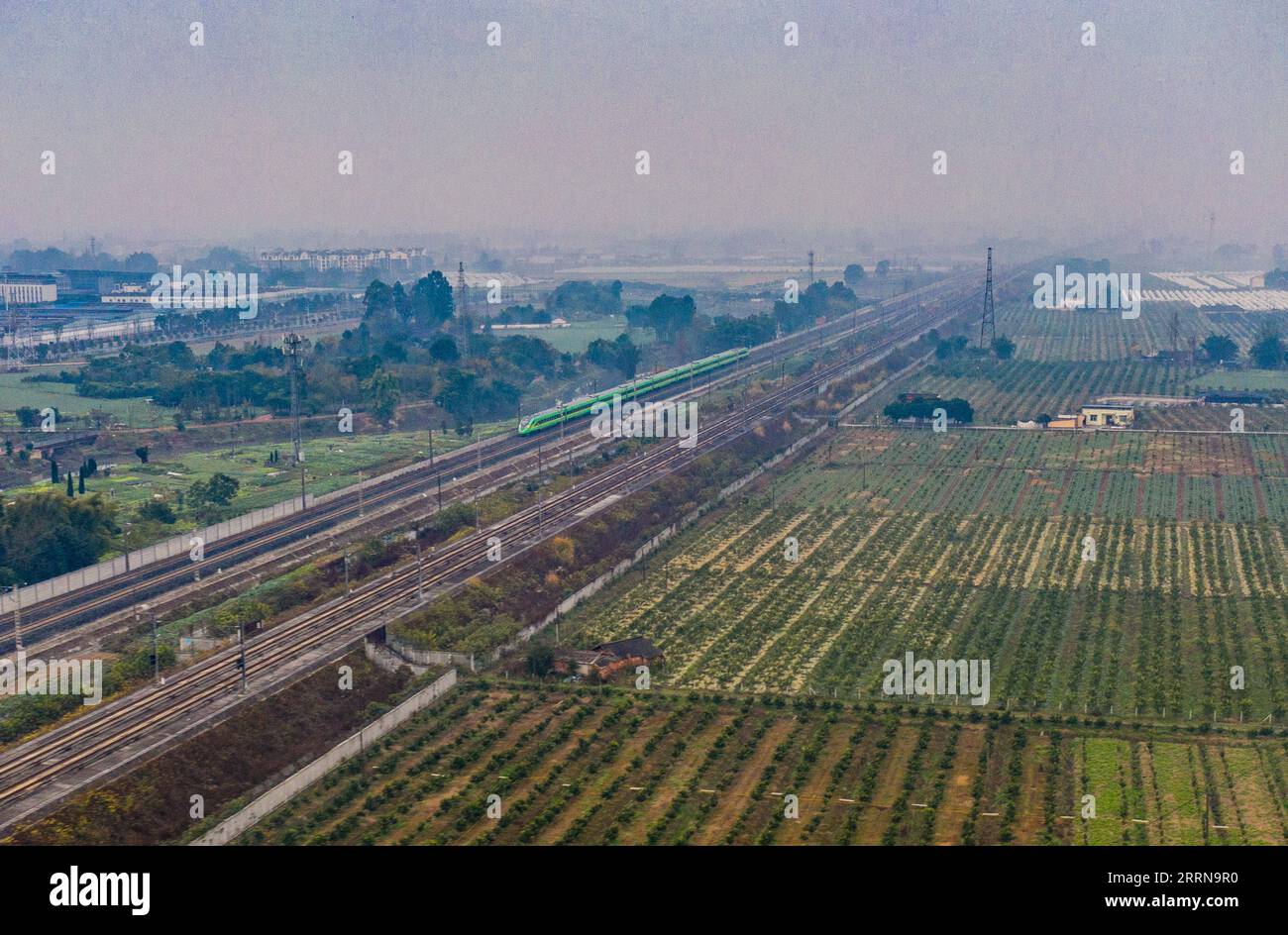 221226 -- CHENGDU, Dec. 26, 2022 -- This aerial photo taken on Dec. 26 ...