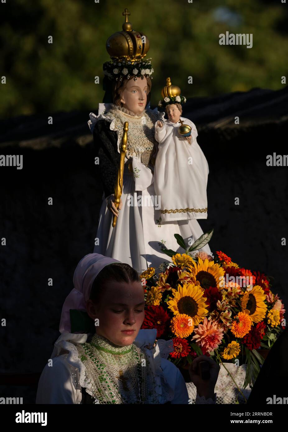 Rosenthal, Germany. 08th Sep, 2023. Druzhkas, girls in Sorbs' festive ...