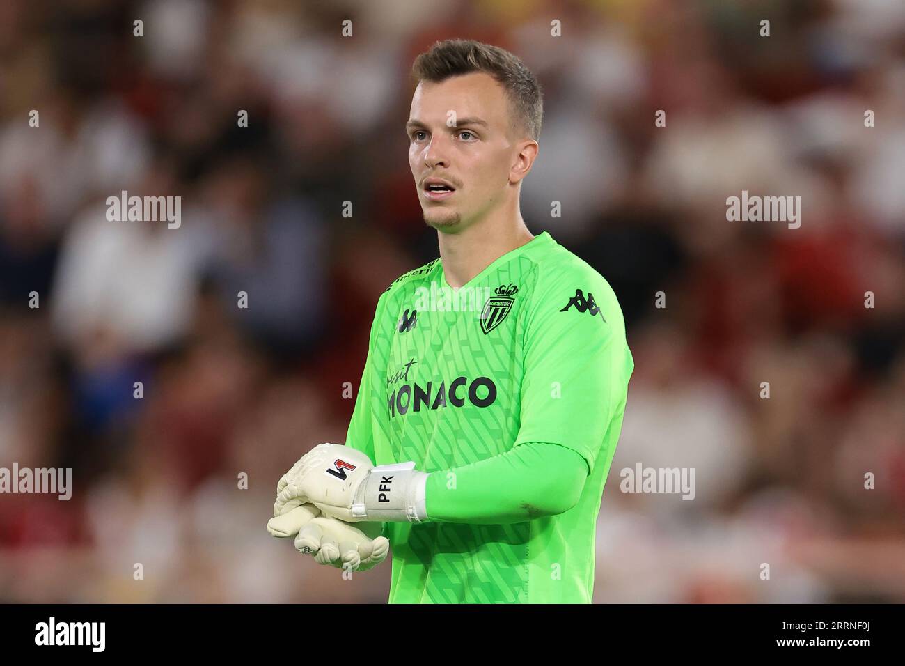 Monaco, Monaco, 2nd September 2023. Philipp Kohn of AS Monaco reacts ...