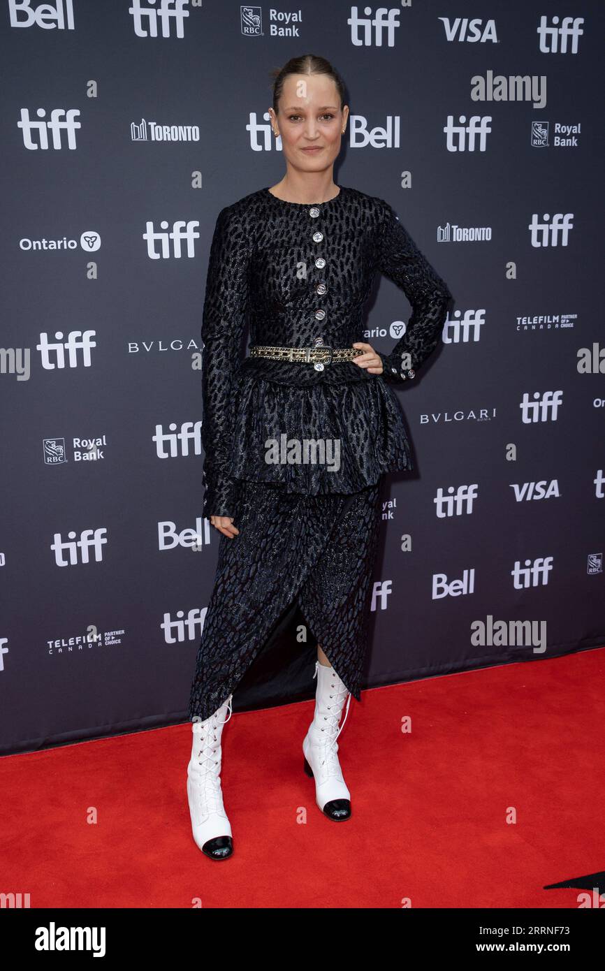 Vicky Krieps attends the premiere of "The Dead Don't Hurt" at the ...