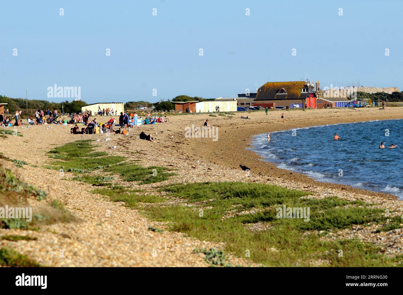THE BEACH AT STOKES BAY, GOSPORT PIC MIKE WALKER 2023 Stock Photo - Alamy