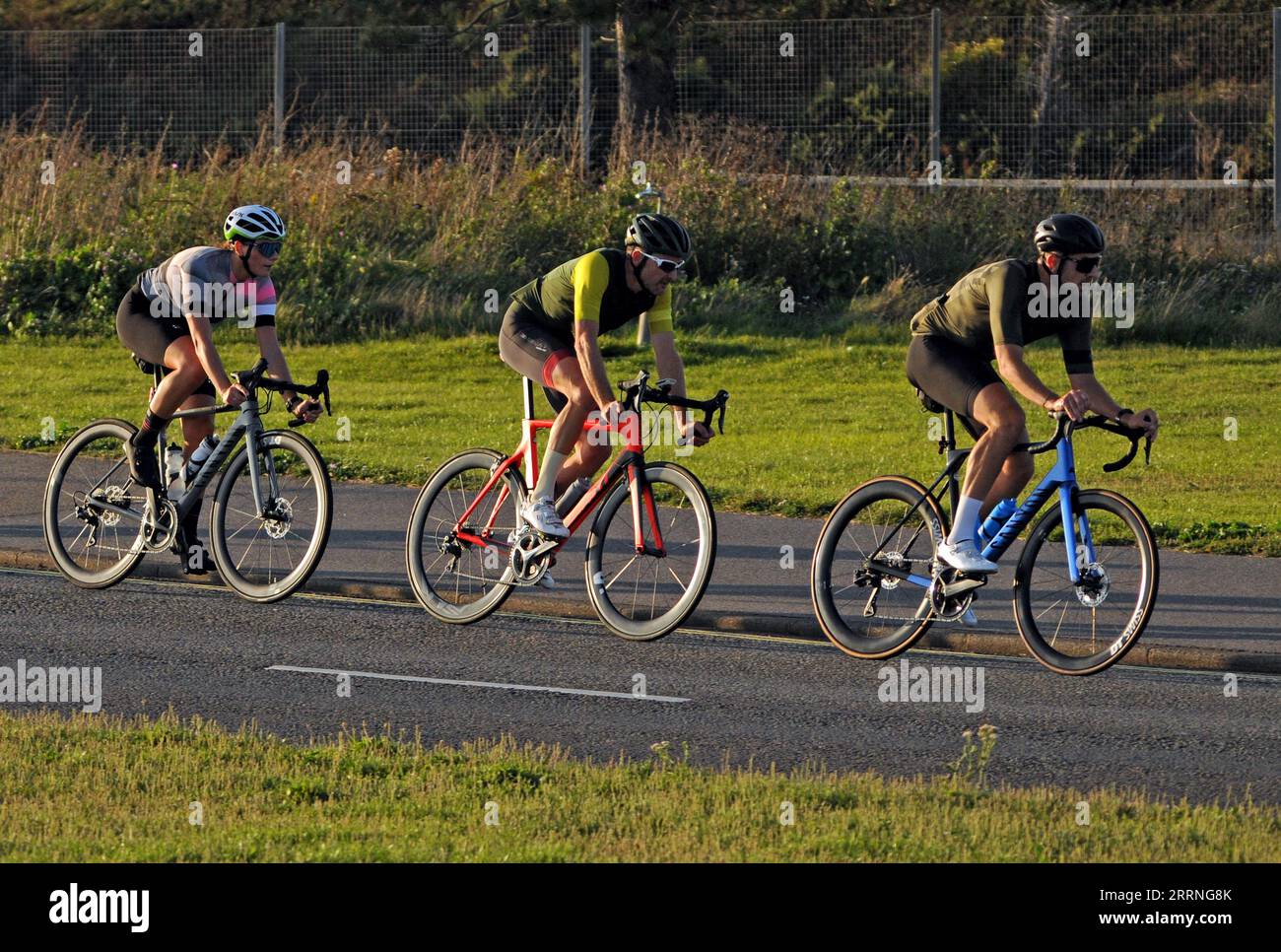 SPEEDING BIKES AT STOKES BAY, GOSPORT PIC MIKE WALKER 2023 Stock Photo ...