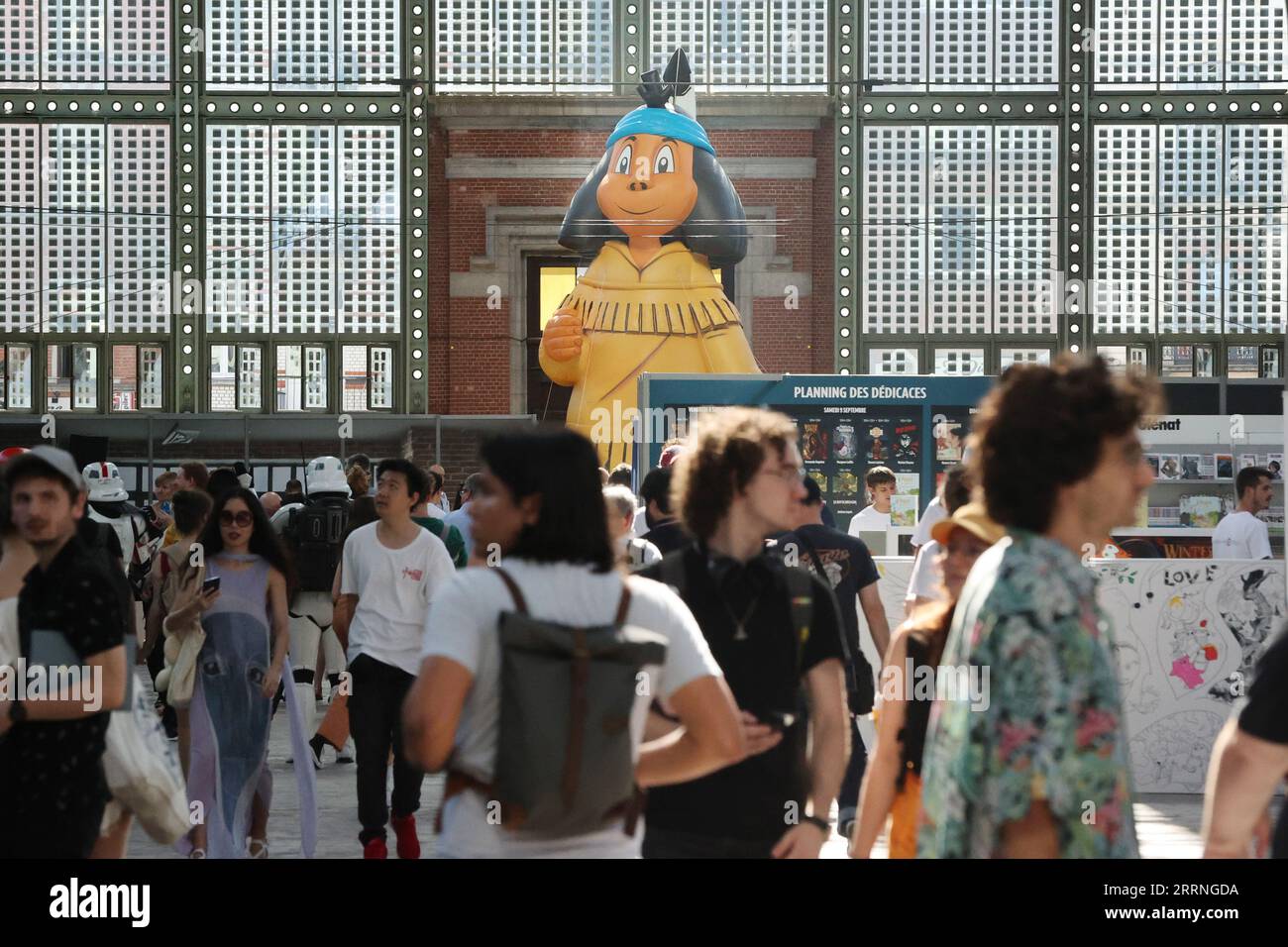 Brussels, Belgium. 8th Sep, 2023. People visit the BD Comic Strip ...