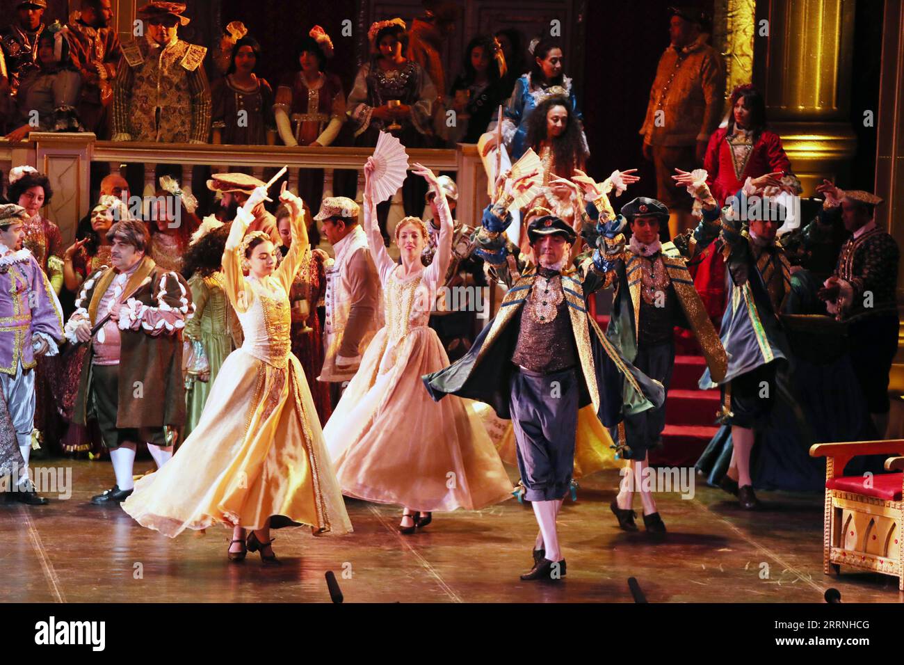 230113 -- CAIRO, Jan. 13, 2023 -- Artists perform the opera Rigoletto ...