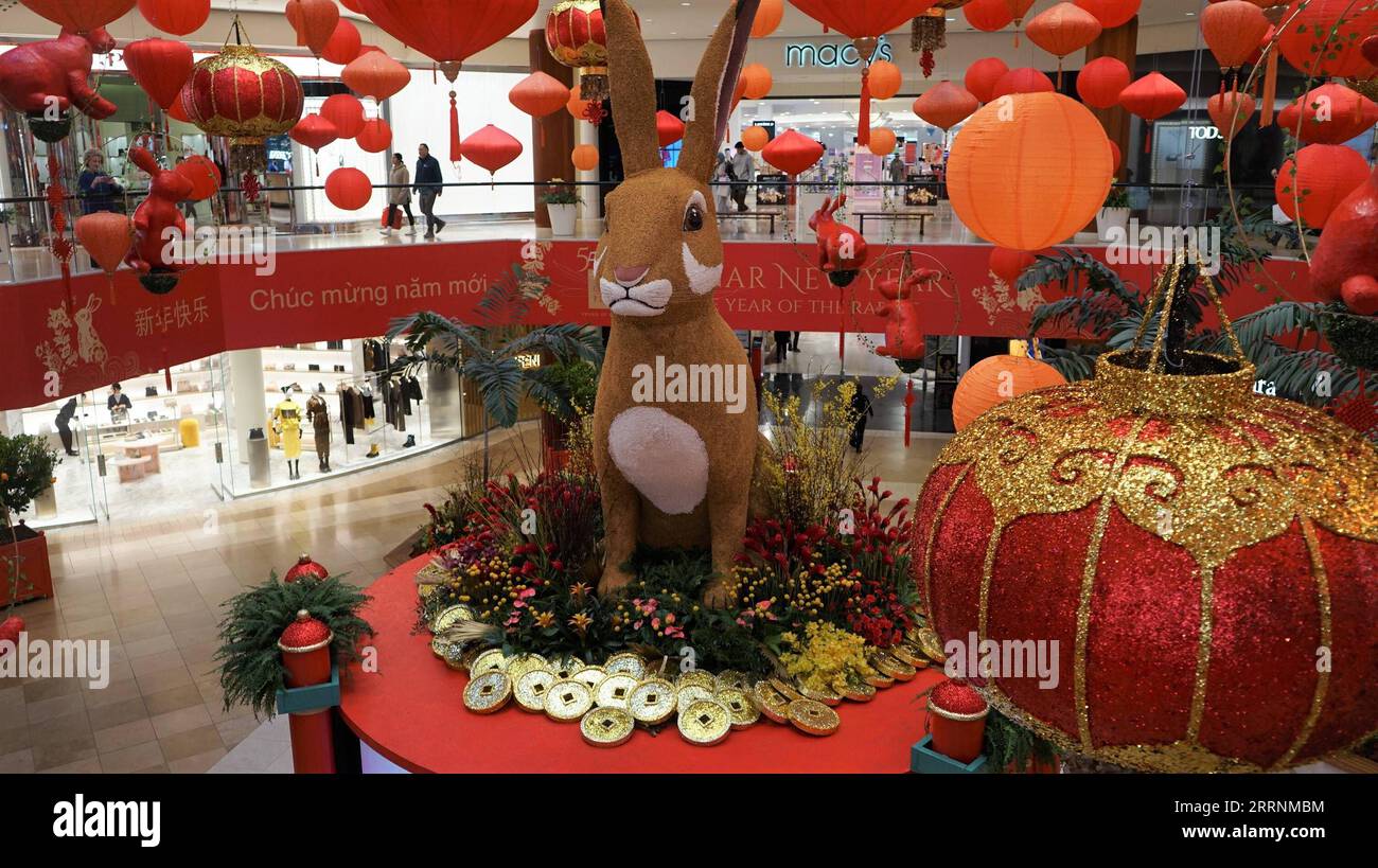 230120 -- ORANGE COUNTY U.S., Jan. 20, 2023 -- Rabbit-themed ...