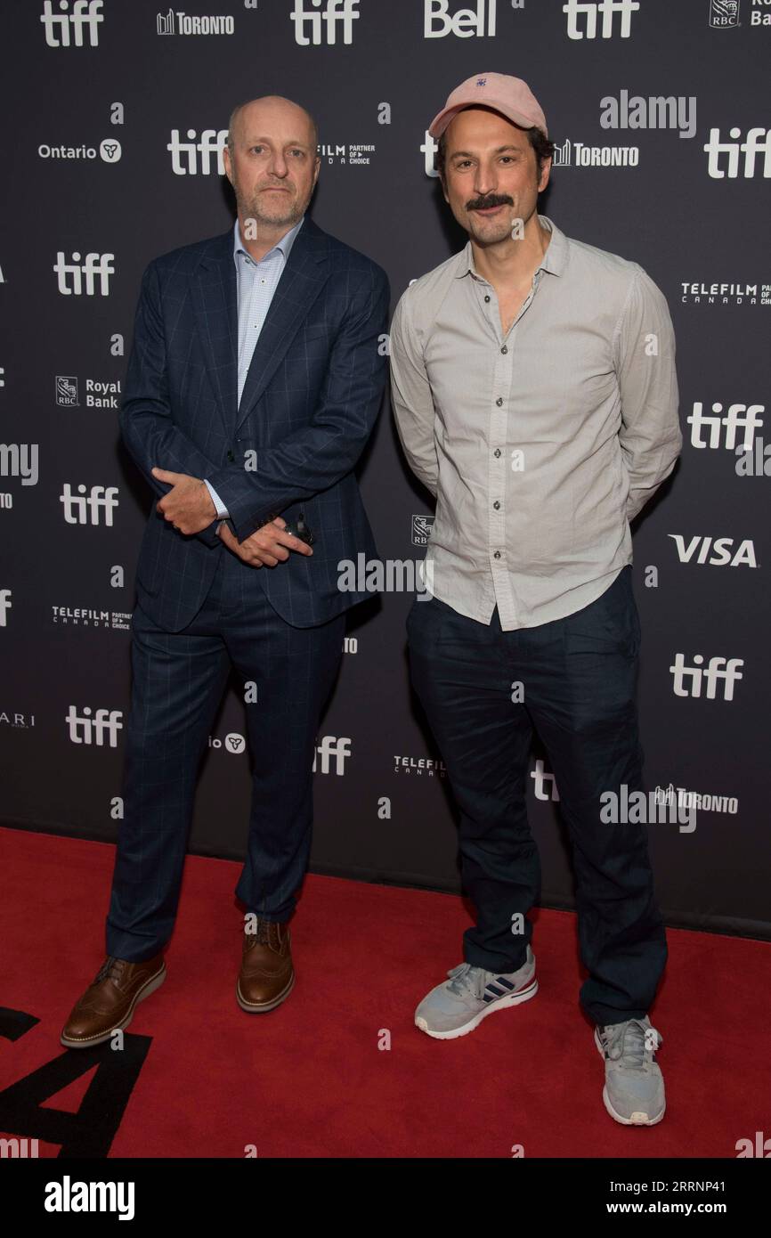 September 8, 2023, Toronto, Ontario, Canada: Jason Clarke (L) and ...