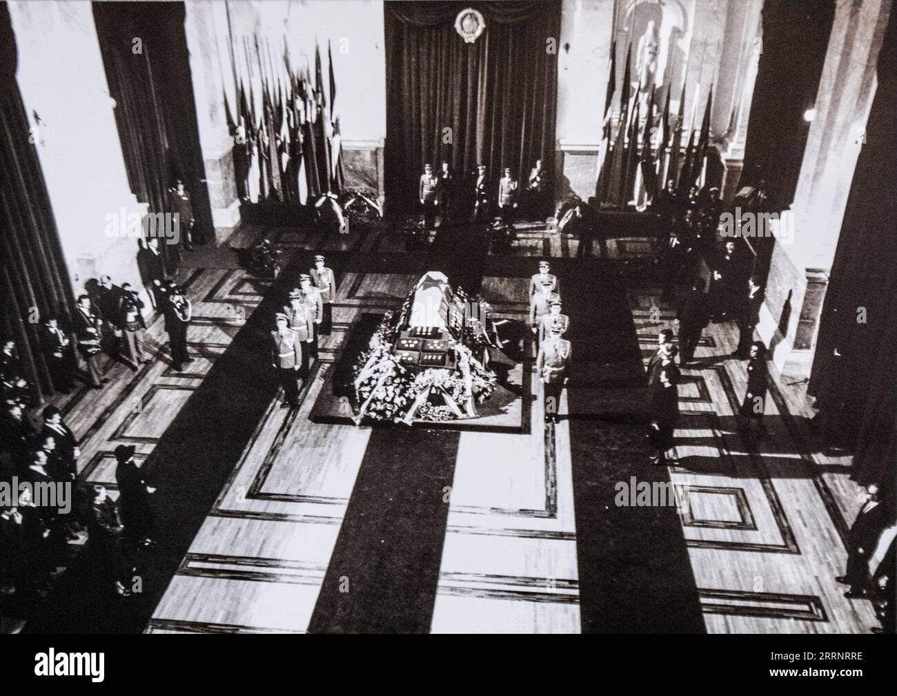 Josip Broz Tito funeral at the House of the National Assembly. Belgrade ...