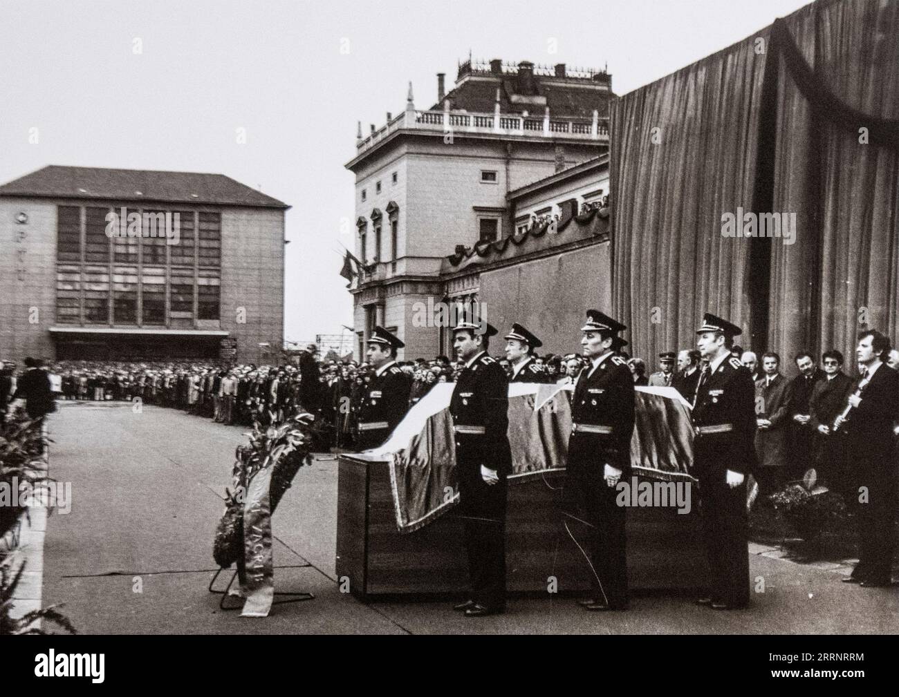 Josip Broz Tito funeral at the House of the National Assembly. Belgrade ...