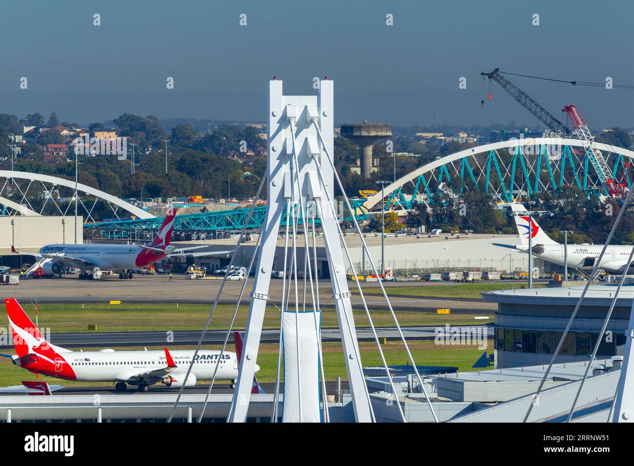 'Sydney Gateway' construction in Australia, seen from Sydney Airport's ...