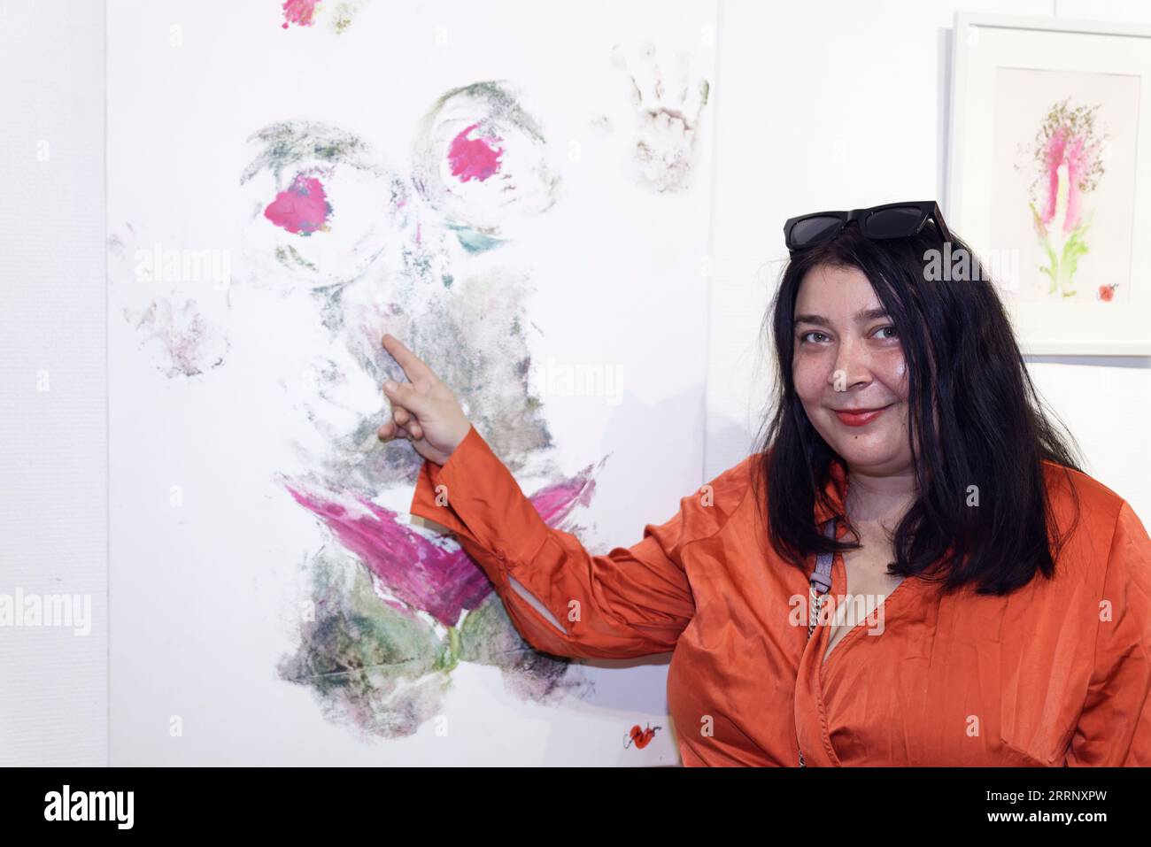 Paris, France. 8th Sept, 2023. Fashion designer Dushica Petit (Shaleva ...