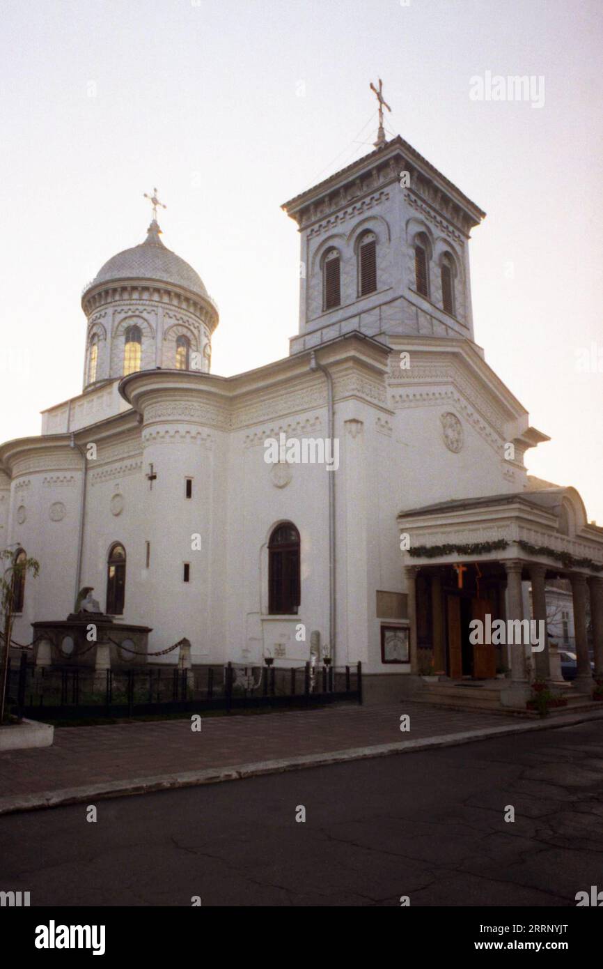 Bucharest, Romania, 2001. Exterior view of the Christian Orthodox ...
