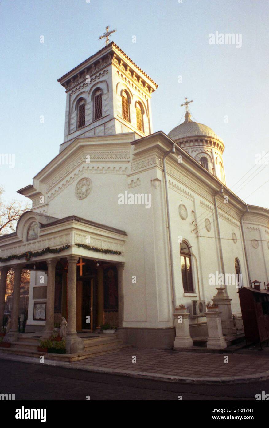 Bucharest, Romania, 2001. Exterior view of the Christian Orthodox ...