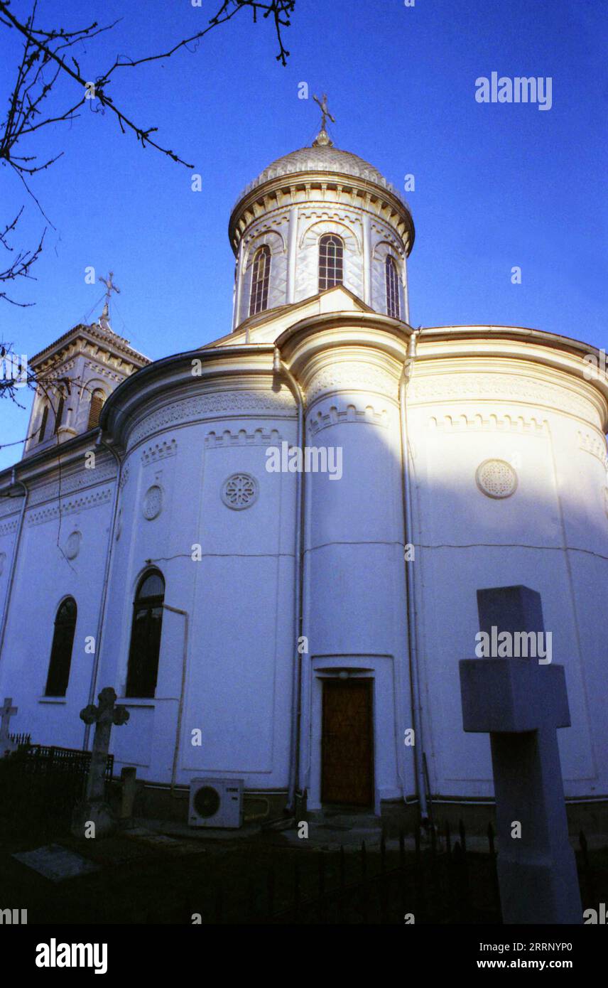 Bucharest, Romania, 2001. Exterior view of the Christian Orthodox ...