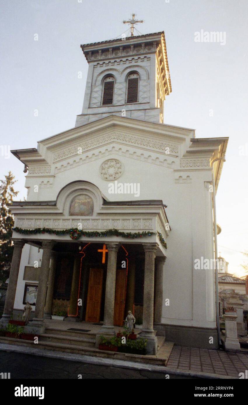 Bucharest, Romania, 2001. Exterior view of the Christian Orthodox ...
