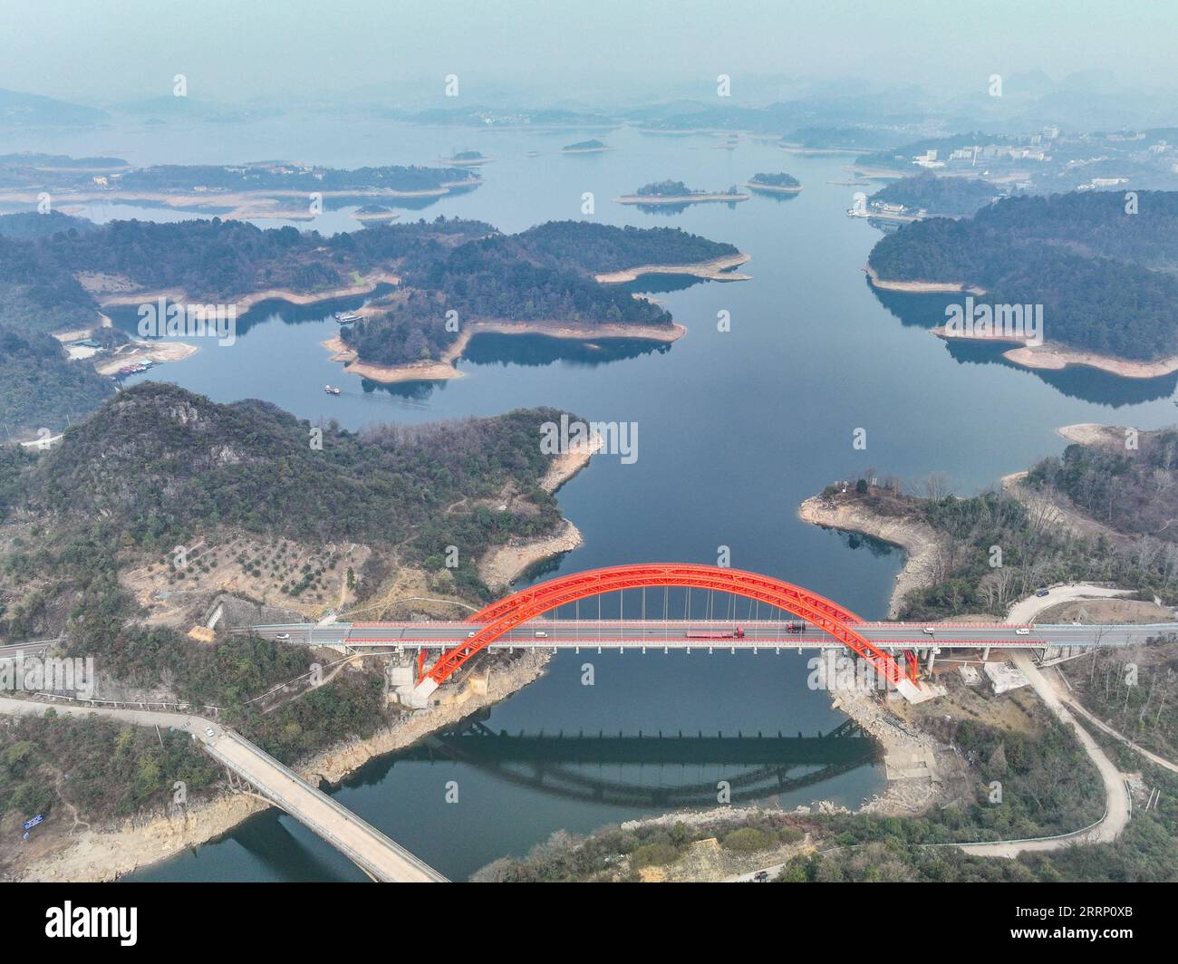 230209 -- GUIYANG, Feb. 9, 2023 -- This aerial photo taken on Feb. 1 ...