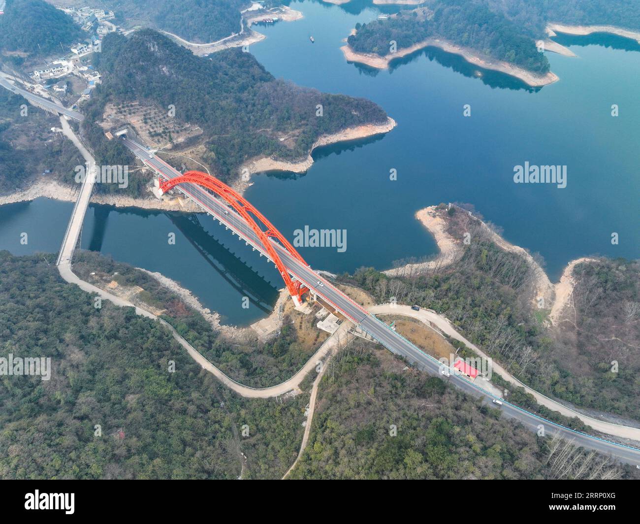 230209 -- GUIYANG, Feb. 9, 2023 -- This aerial photo taken on Feb. 1 ...