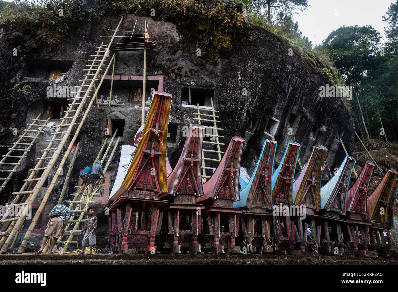 North Toraja, Indonesia. 03rd Sep, 2023. One of the burial pits was re ...