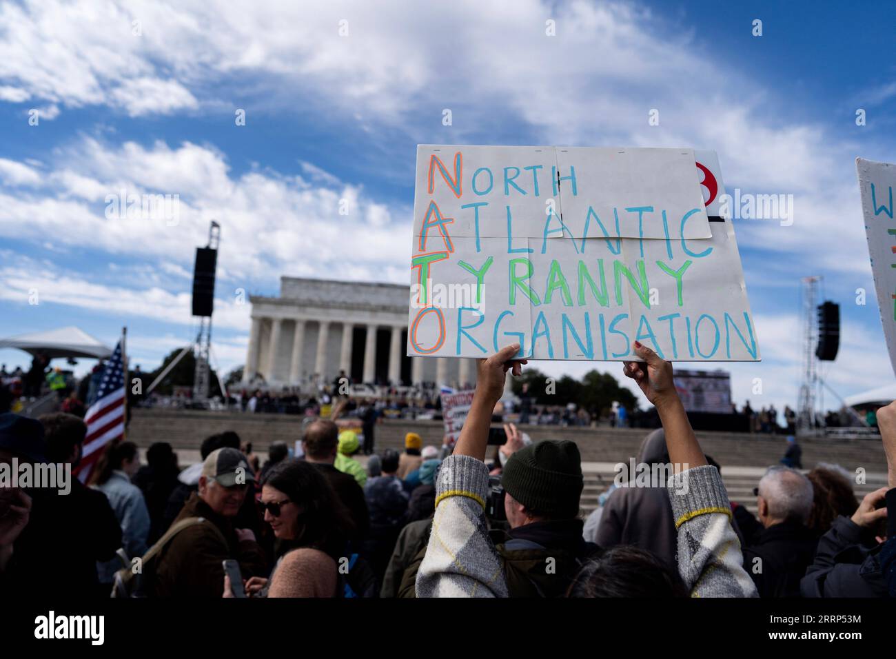 230220 -- WASHINGTON, D.C., Feb. 20, 2023 -- Demonstrators gather ...