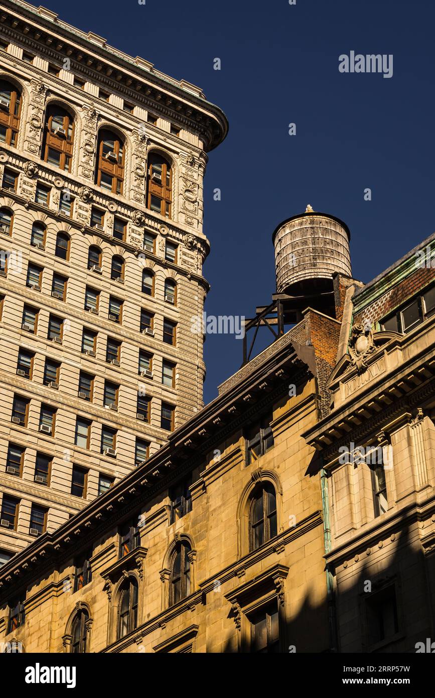 Flatiron Building and Water Tower Manhattan New York, New York, USA ...