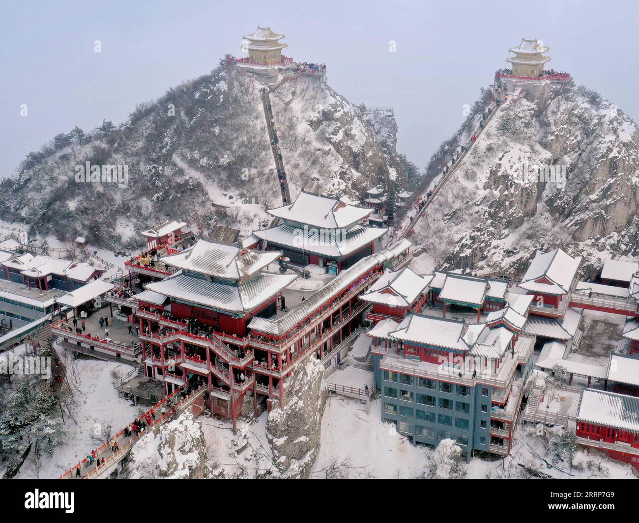 230227 -- LUOYANG, Feb. 27, 2023 -- This aerial photo taken on Feb. 23 ...