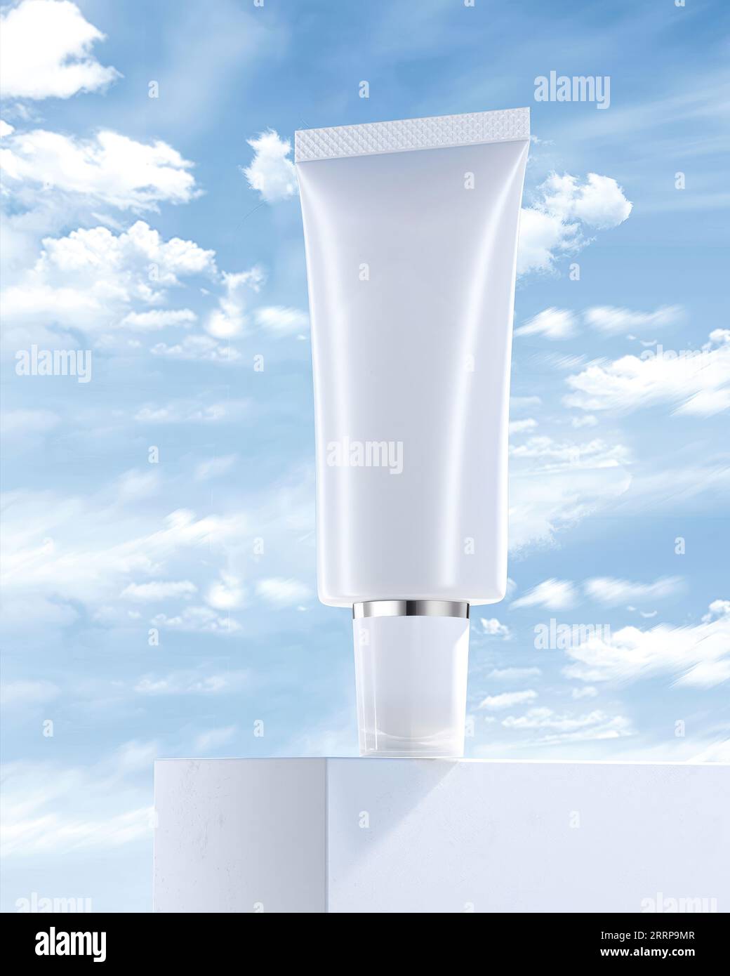 White tube no logo no brand for mockup design Stock Photo - Alamy