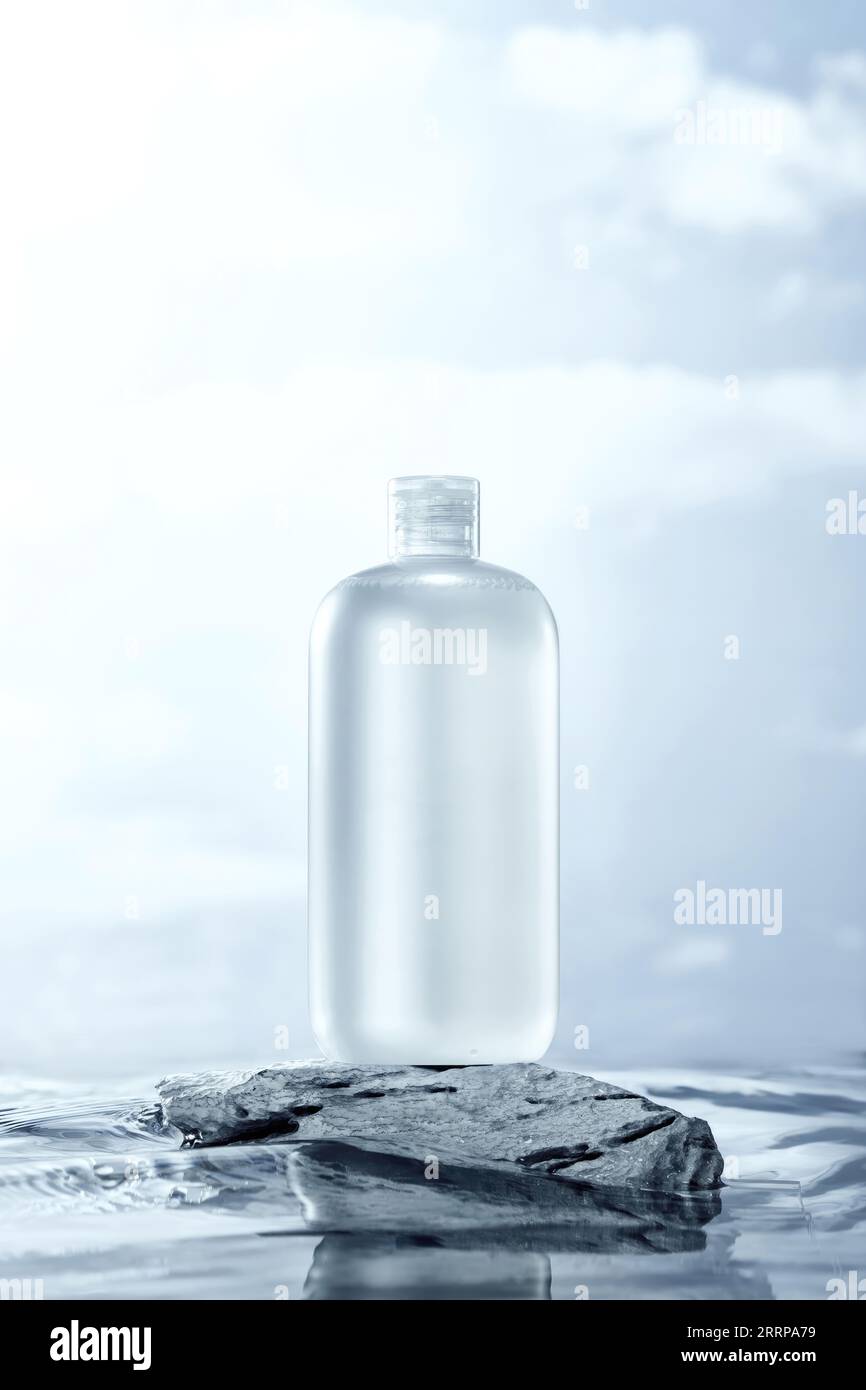 White product bottle without logo no brand Stock Photo - Alamy