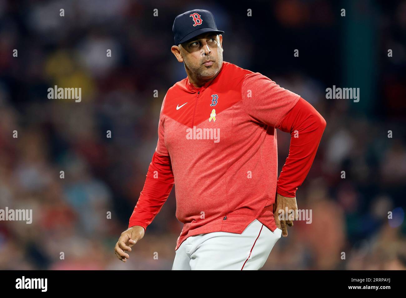 Boston Red Sox manager Alex Cora during the eighth inning of a baseball ...
