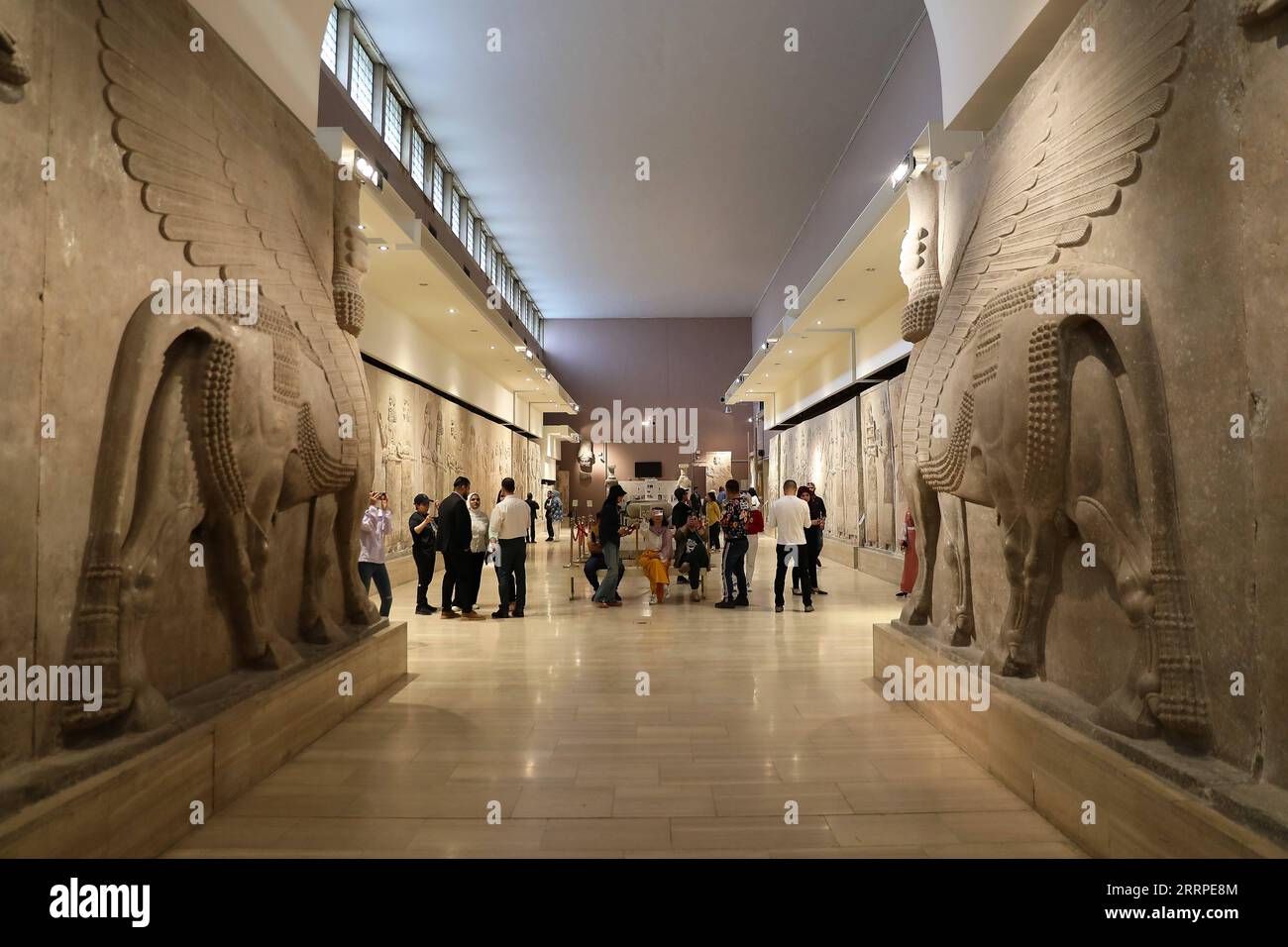 230316 -- BAGHDAD, March 16, 2023 -- People visit the Iraqi national ...