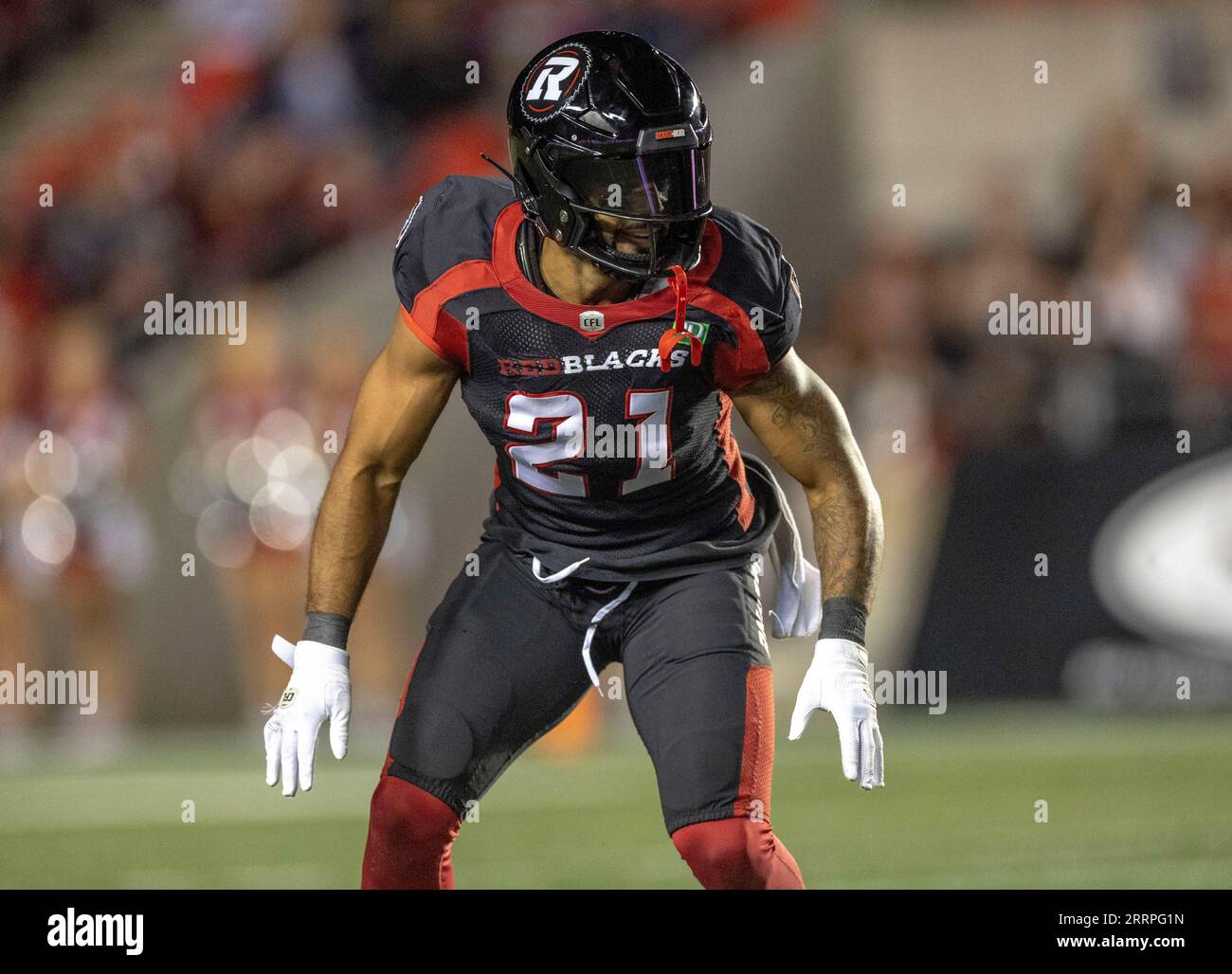 Ottawa, Canada. 08 Sep 2023. Justin Howell (21) of the Ottawa Redblacks ...