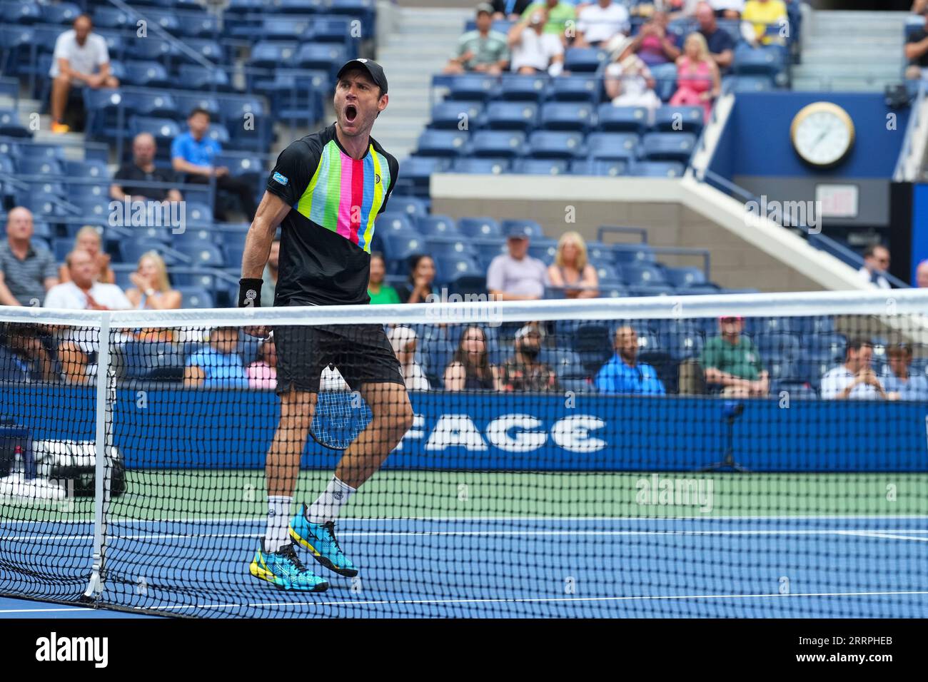 Matthew Ebden reacts during a men's doubles championship match at the ...