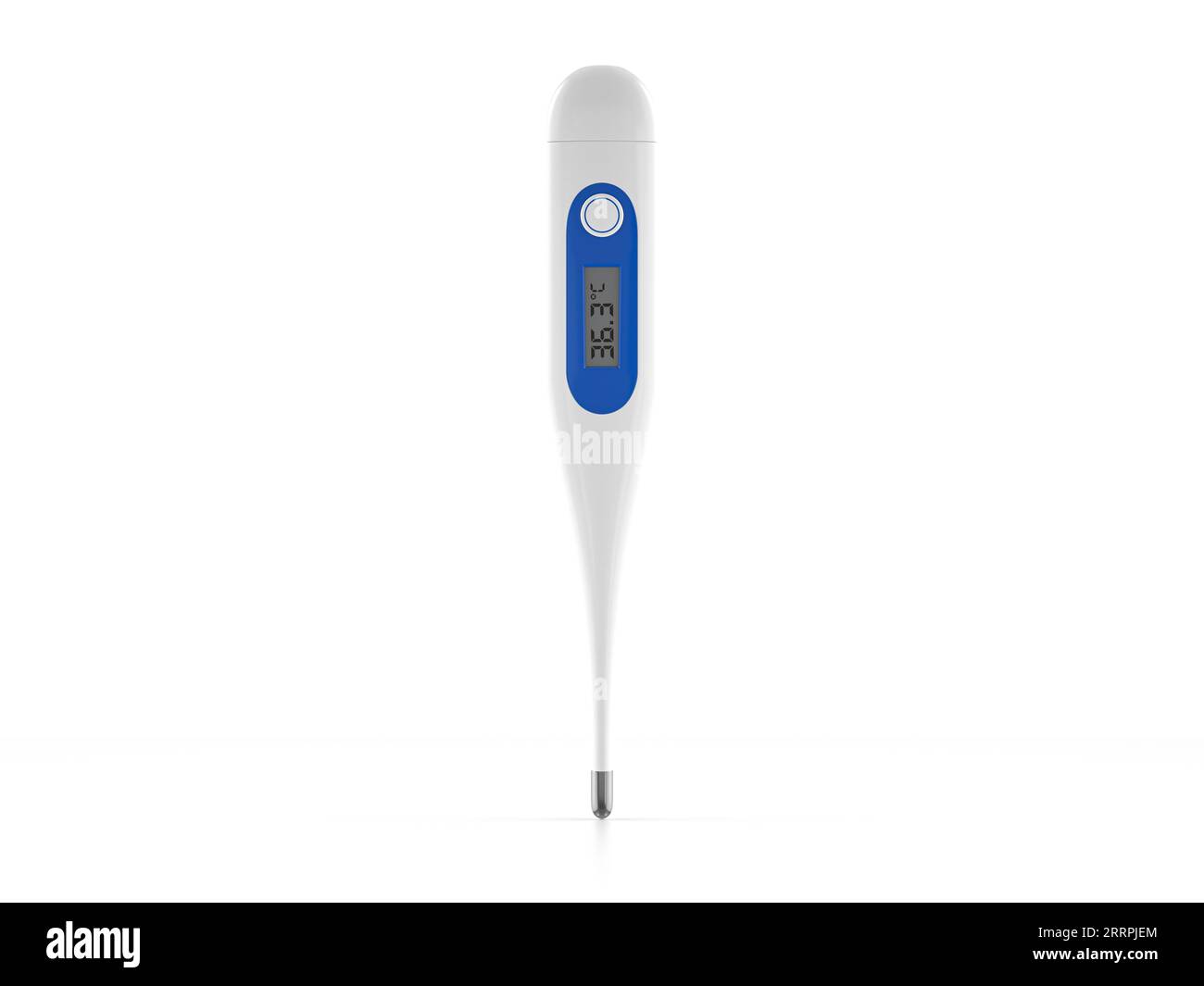 Digital medical thermometer on a white background. 3d illustration Stock Photo - Alamy