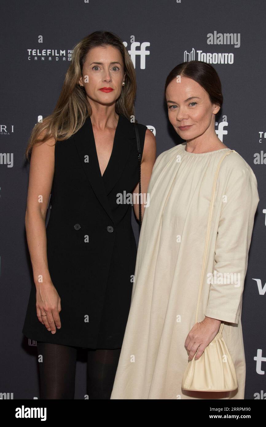 Toronto, Canada. 08th Sep, 2023. Laura Lanktree (L) and Nadia Litz (R ...
