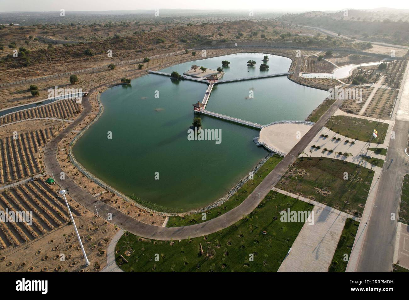 230401 -- THARPARKAR, April 1, 2023 -- This aerial photo taken on Feb ...